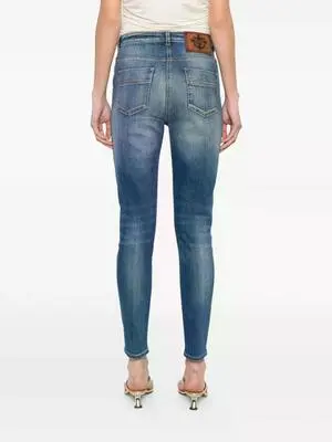 Elisabetta Franchi High Waist Slim Fit Jeans