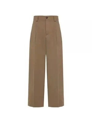 LANEUS Button-fastening Pocket Trousers