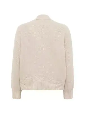 LANEUS V-neck Buttoned Cardigan - Neutrals