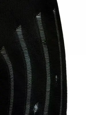 LANEUS Knitted Flared Trousers