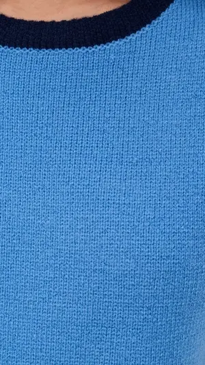English Factory Color Block Knit Top