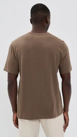 Faherty Brand Sunwashed Pocket Tee - Island Brown