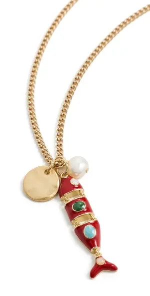 KENNETH JAY LANE Pendant Necklace - Red
