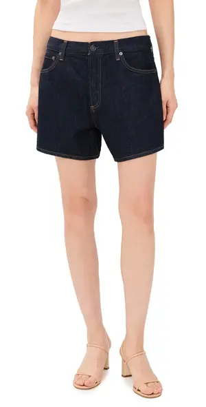 AGOLDE Leith Low Slung Relaxed Fit Shorts - Rinse