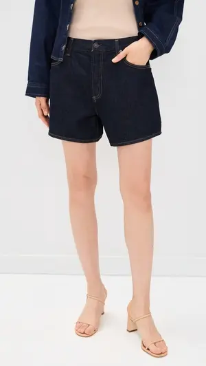 AGOLDE Leith Low Slung Relaxed Fit Shorts - Rinse
