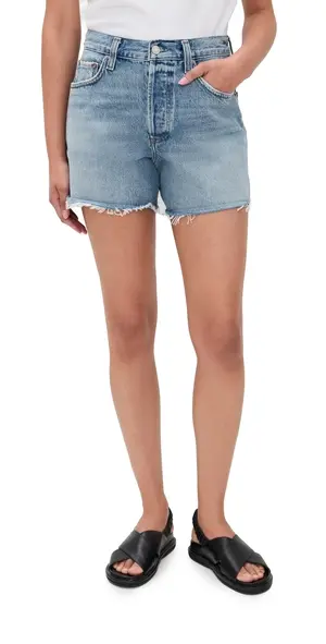 Women's Distressed Denim Shorts