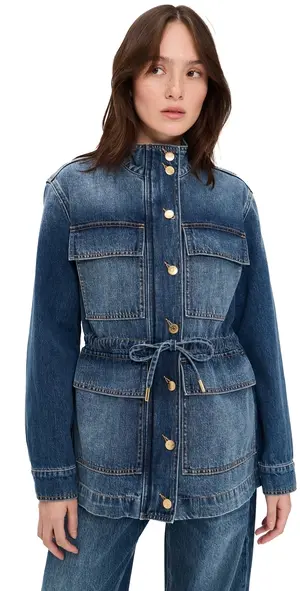 Veronica Beard Denim Anorak Jacket