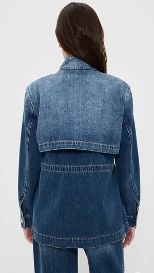 Veronica Beard Denim Anorak Jacket