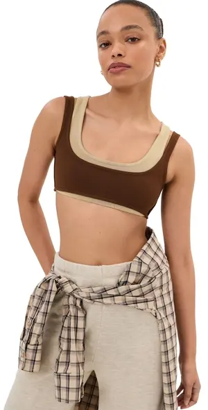 STATE & LAKE Jane Bralette - Tan/brown
