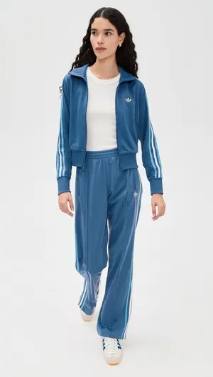 Adidas Firebird Classic Track Top - Crew Blue/light Blue/white