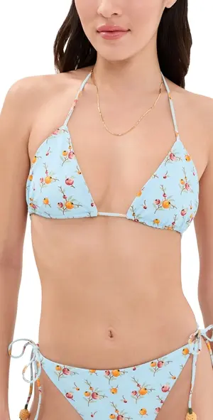 Sea Freya Emb Tie Bikini Top - Multi