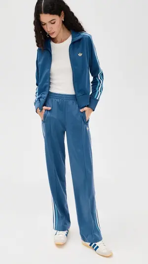 Adidas Firebird Classic Track Pants - Crew Blue/light Blue/white