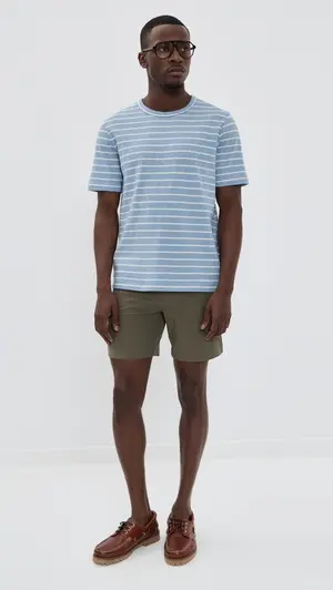 Faherty Brand Activewear Jersey Shorts - Surplus Olive