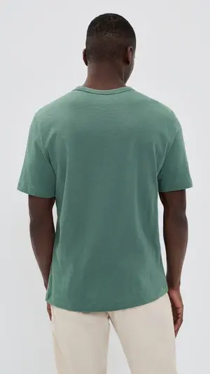 Faherty Brand Sunwashed Pocket Tee - Island Spruce