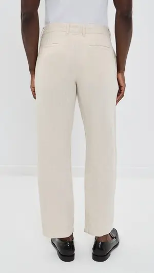 Nn07 Aden Linen Trousers - Oat
