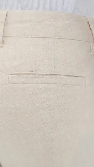 Nn07 Aden Linen Trousers - Oat