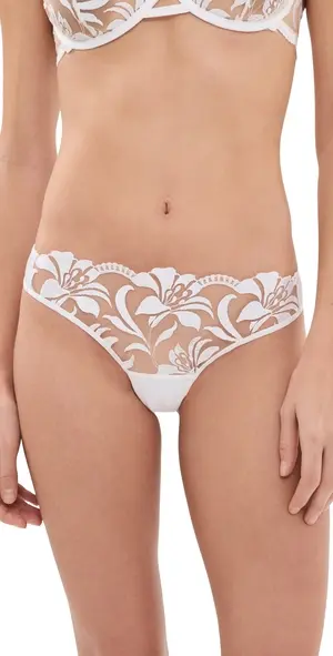 Bluebella Leonora Briefs - White/sheer