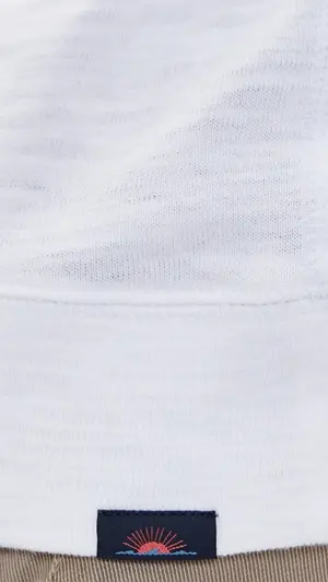 Faherty Brand Sunwashed Slub Hoodie - White