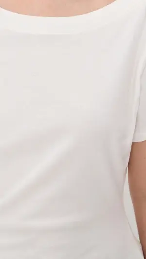 EB DENIM Elena Off-shoulder Tee - White