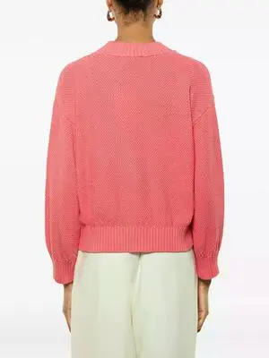 LANEUS V-neck Buttoned Cardigan - Pink