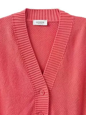 LANEUS V-neck Buttoned Cardigan - Pink