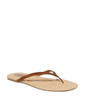 Staud Freja Raffia Sandals - Tabac