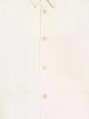 LANEUS Buttoned Pocket Overshirt - Neutrals