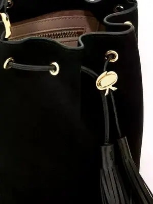 GIANVITO ROSSI Sienna Tassel-detail Bucket Bag - Black