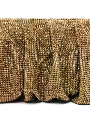 Benedetta Bruzziches Crystal Embellished Chain Tote - Gold