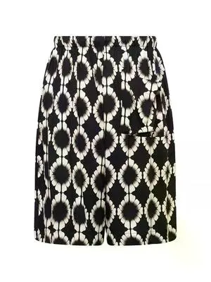 LANEUS Drawstring-fastening Bermuda Shorts
