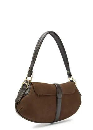 GANNI Kat Suede Shoulder Bag