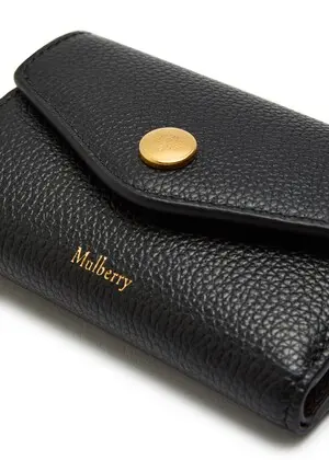 Mulberry Logo Grained Leather Wallet