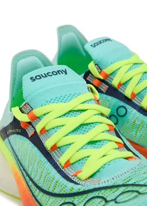 Saucony Endorphin Elite 2 Panelled Mesh Sneakers - Blue