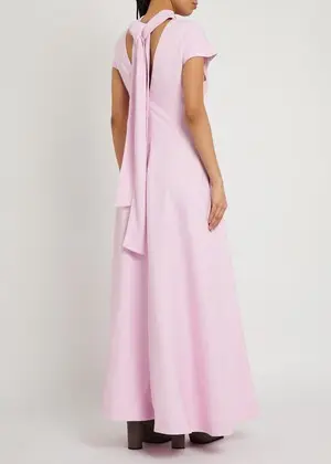 ARMARIUM Arielle Reverse Collar Maxi Dress - Pink