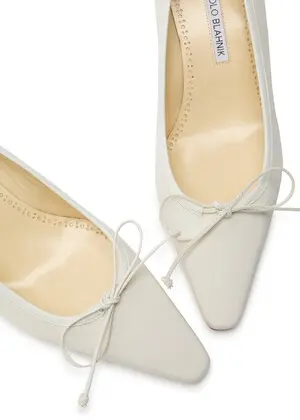 Manolo Blahnik Martebal 50 Woven Pumps