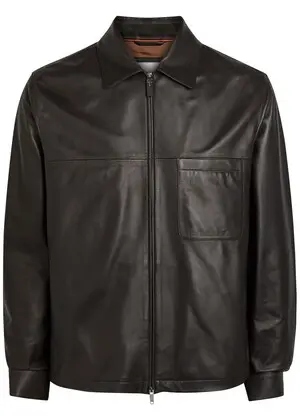 TOD'S Leather Overshirt
