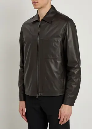 TOD'S Leather Overshirt
