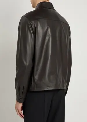 TOD'S Leather Overshirt