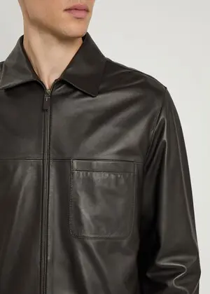 TOD'S Leather Overshirt