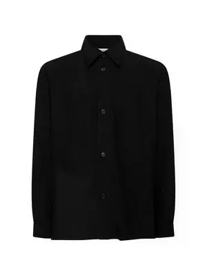 LANEUS Two-pocket Overshirt - Black