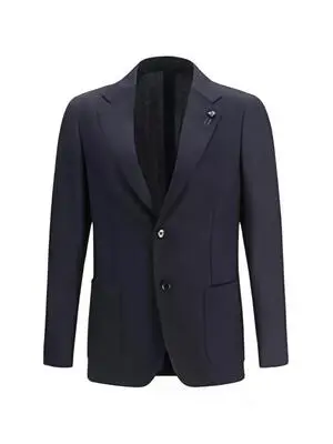 LARDINI Three-button Blazer - Blue