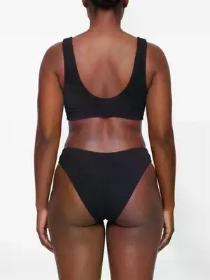 Hunza G V-neck Crinkle Two-piece Set