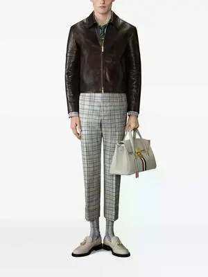 Thom Browne Check Patterned Trousers