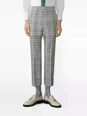 Thom Browne Check Patterned Trousers