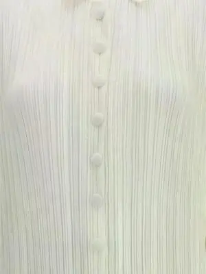 GONGDID DESIGN Pleated Buttoned Maxi Dress