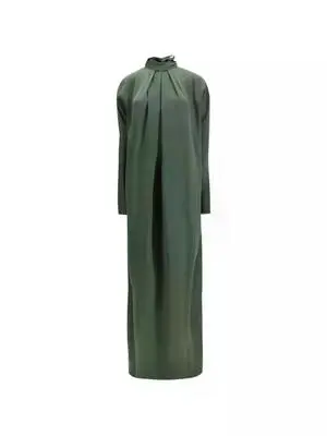 PETAR PETROV Tie-neck Semi-sheer Midi Dress