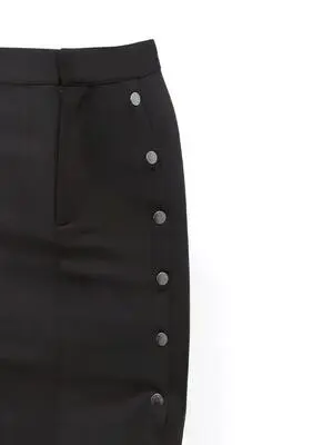 FLEUR DU MAL Button Panelled Midi Skirt