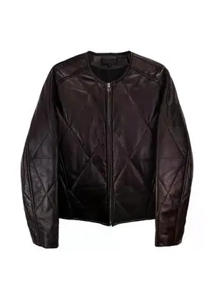 OMAR AFRIDI Quilted Leather Jacket