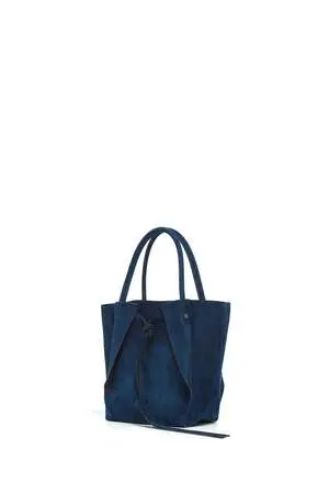 Gabriela Hearst Small Marija Tote Bag In Suede - Navy