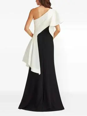 Tadashi Shoji One-shoulder Ruffled Maxi Dress